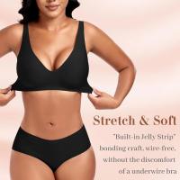 China Seamless Bare Versatile Everyday Jelly Push Up Bra For Under Tees for sale