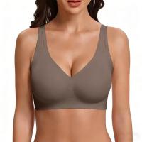 China Bare Supportive Wireless Elastic Jelly Push Up Bra For Lounge Sleep for sale