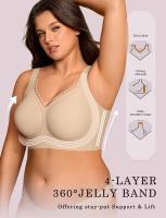 China Adjustable Convertible Support Wireless Jelly Strip Bra For Everyday Multi - Use for sale
