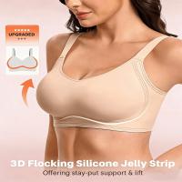 China Stable Pampering Bare Wireless Jelly Strip Bra For Under Tees for sale