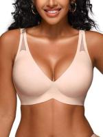 China Elegant Shaping Unnoticeable Wireless Jelly Strip Bra For Multi - Sport for sale