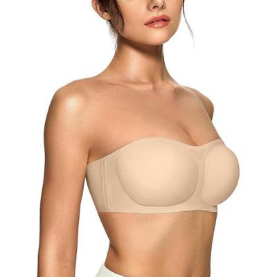 China Elastic Flattering Invisible Wireless Jelly Strip Bra For Layering for sale