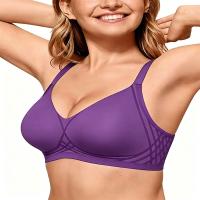 China Breathable Slimming Sporty Wireless Jelly Strip Bra For Home Workouts for sale