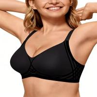China Breathable Slimming Sporty Wireless Jelly Strip Bra For Home Workouts for sale