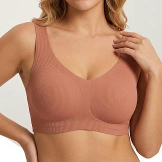China Soft Breathable U - Back Wireless Jelly Strip Bra For Everyday for sale