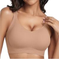China Supportive Breathable Sporty Wireless Jelly Strip Bra For Home Workouts for sale