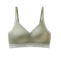 China Seamless Fitted Sporty Breathable Wireless Jelly Strip Bra For Layering for sale