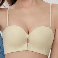 China Unnoticeable Fitted Everyday Wireless Jelly Strip Bra For Under Tees for sale