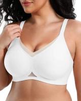 China Ventilated Stretchy Comfy Smooth Wireless Jelly Strip Bra For Everyday for sale