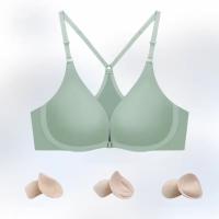 China Flattering Unshifting Breathable Wireless Jelly Strip Bra For Everyday for sale