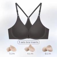 China Flattering Unshifting Breathable Wireless Jelly Strip Bra For Everyday for sale