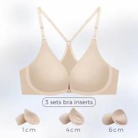 China Flattering Unshifting Breathable Wireless Jelly Strip Bra For Everyday for sale