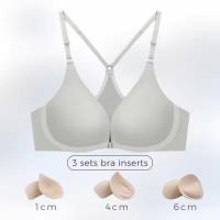 China Flattering Unshifting Breathable Wireless Jelly Strip Bra For Everyday for sale