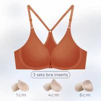 China Flattering Unshifting Breathable Wireless Jelly Strip Bra For Everyday for sale