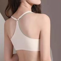 China Flattering Unshifting Breathable Wireless Jelly Strip Bra For Everyday for sale