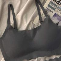 China Racerback Unnoticeable Everyday Wireless Jelly Strip Bra For Lounge for sale