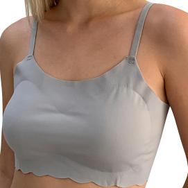 China Racerback Unnoticeable Everyday Wireless Jelly Strip Bra For Lounge for sale