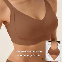 China Fitted Translucent Everyday Wireless Jelly Strip Bra For Lounge Sleep for sale