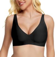 China Bare Support Breathable Everyday Wireless Jelly Strip Bra For Sport for sale