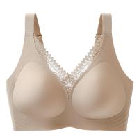 China Elegant Soft Ventilated Support Wireless Jelly Strip Bra For Everyday for sale