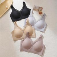 China Elegant Soft Ventilated Support Wireless Jelly Strip Bra For Everyday for sale