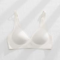 China Translucent Stretchy Seamless Wireless Jelly Strip Bra For Lounge Sleep for sale