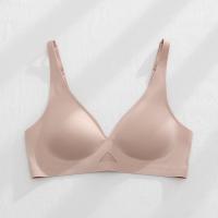 China Translucent Stretchy Seamless Wireless Jelly Strip Bra For Lounge Sleep for sale