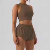 China Racerback Elastic Breathable Supportive Sport Wire Free Bra For Yoga for sale