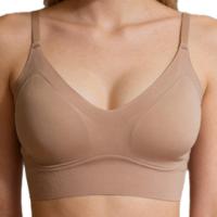China Breathable Elastic Unnoticeable Sport Wire Free Bra For Everyday for sale