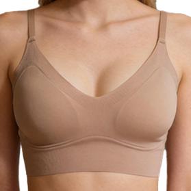 China Breathable Elastic Unnoticeable Sport Wire Free Bra For Everyday for sale
