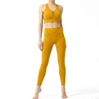 China Racerback Versatile Quick - Dry Sleek Sport Wire Free Bra For Pilates for sale