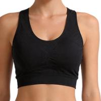 China Racerback Breathable Elastic Durable Sport Wire Free Bra For Everyday for sale