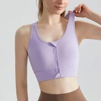 China Breathable Racerback Shaping Supportive Sport Wire Free Bra For Running for sale