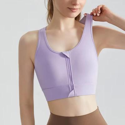 China Breathable Racerback Shaping Supportive Sport Wire Free Bra For Running for sale