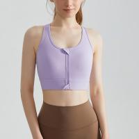 China Breathable Racerback Shaping Supportive Sport Wire Free Bra For Running for sale