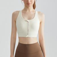 China Breathable Racerback Shaping Supportive Sport Wire Free Bra For Running for sale