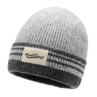 China New Striped Warm Stylish Versatile Knitted Hat For Autumn And Winter for sale