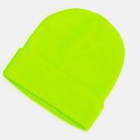 China Unisex Plain Solid Warm Hat Acrylic Knit Beanie For Winter Use for sale