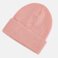 China Unisex Plain Solid Warm Hat Acrylic Knit Beanie For Winter Use for sale