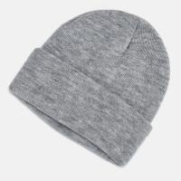 China Unisex Plain Solid Warm Hat Acrylic Knit Beanie For Winter Use for sale