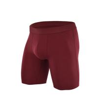 China Long ‑ Leg Elastic microfiber Men's Breathable Boxer Briefs For Gym Workouts for sale