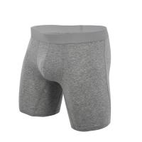 China Long ‑ Leg Elastic microfiber Men's Breathable Boxer Briefs For Gym Workouts for sale