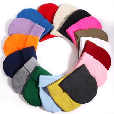China Warm Insulated Stretchy Acrylic Beanie Knitted Hat for Winter Outdoor for sale