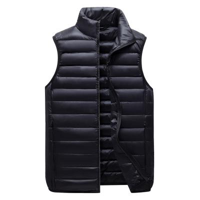 China Windproof Lightweight Down Vest with Stand-Up Collar for Outdoor Activities for sale