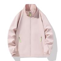 China Stand-Up Collar Windproof Waterproof Polyester Windbreaker Jacket for Outdoor Sports for sale