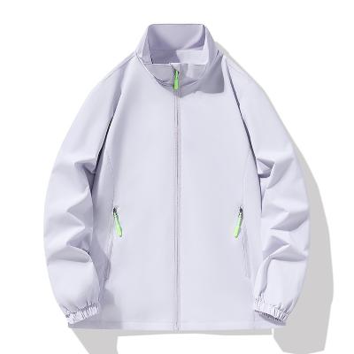 China Stand-Up Collar Windproof Waterproof Polyester Windbreaker Jacket for Outdoor Sports for sale