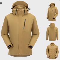 China 3-in-1 Convertible Soft Shell Jacket with Detachable Down Liner and Windproof Water-Repellent Outdoor Windbreaker for sale