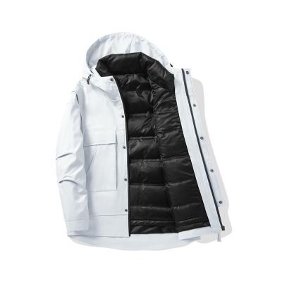 China Windproof Water-Repellent Windbreaker Down Jacket with Premium Down Insulation and Ergonomic Articulated Fit for Mountaineering for sale