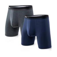 China Stretchy Mid ‑ Thigh Mid‑thigh Men's Breathable Boxer Briefs For Gym Workouts for sale
