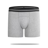 China Cozy Contoured Mid ‑ Thigh Men's Breathable Boxer Briefs For Gym Workouts for sale